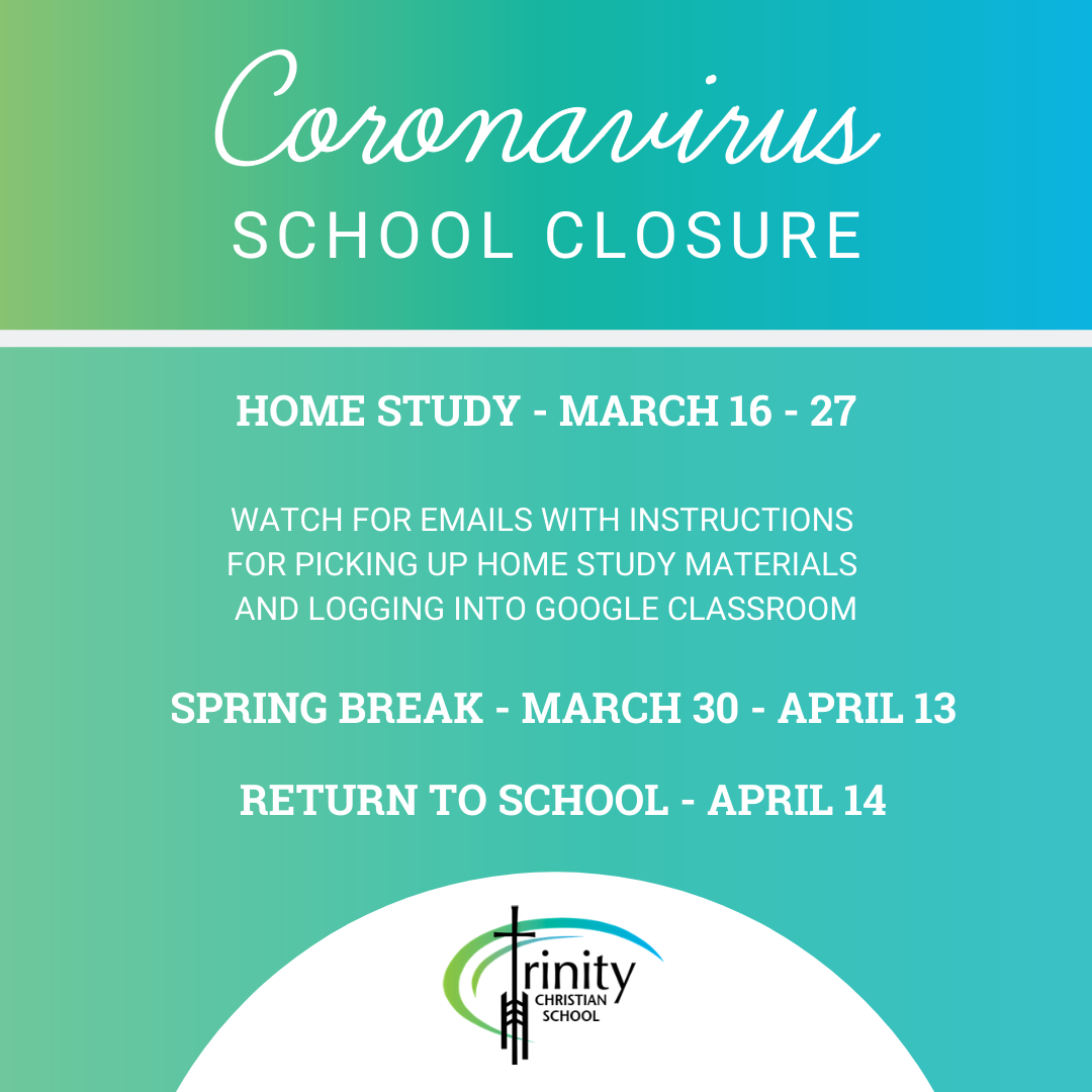 School Closure Announcement – Trinity Christian School